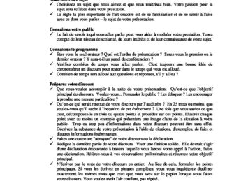 Tips for Making an Effective Speech or Presentation - French - World ...